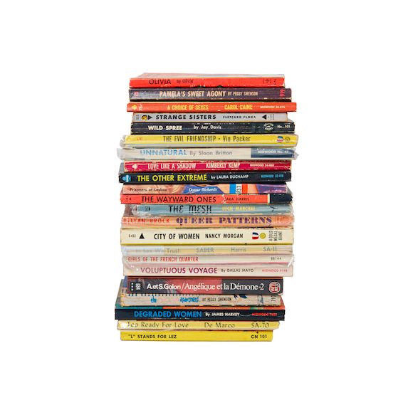 Bonhams : Large Collection of 22 Vintage Saucy Paperback Pulp Novels.