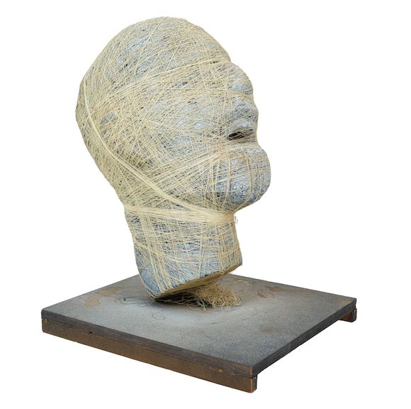 Bonhams : Production Made Web-Wrapped Severed Human Head Prop from ...
