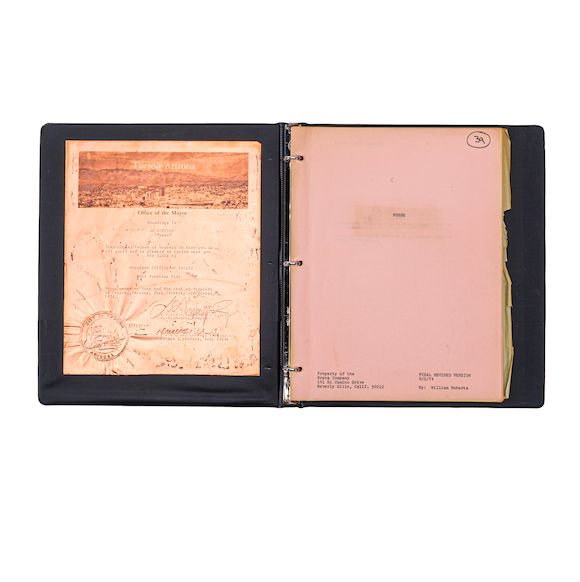 Bonhams : Bo Hopkins "Wesley" Annotated Shooting Script and other ...