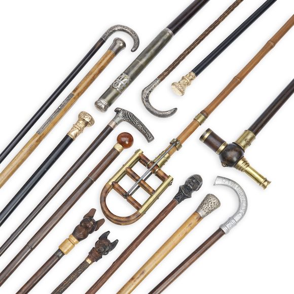 Bonhams Skinner : Large Group of Assorted Canes