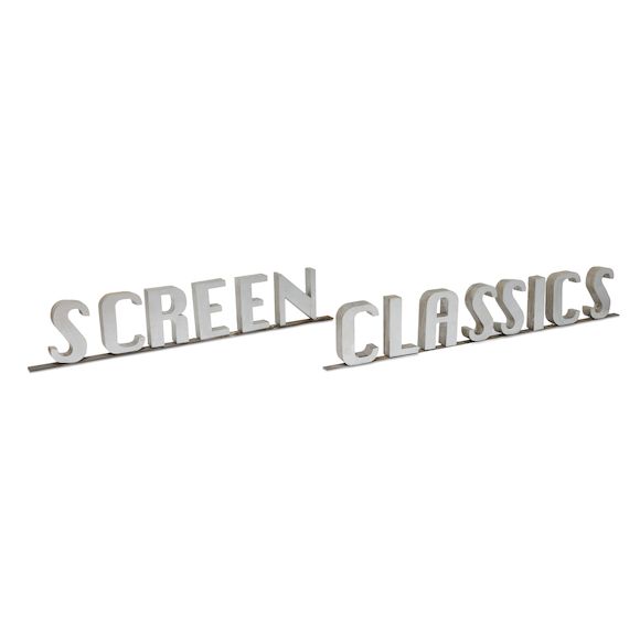 Bonhams : Highly Visible "Screen Classics" Exterior Studio Signage from ...