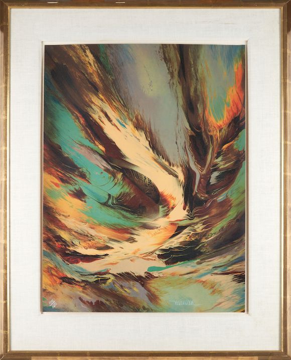 Bonhams Skinner : Leonardo Nierman (Mexican, born 1932) La Vent Eternal ...