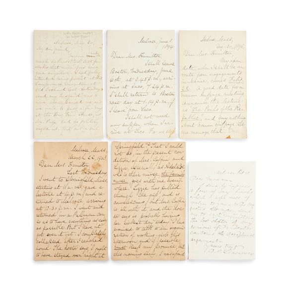 Bonhams Skinner : WOMEN'S SUFFRAGE. LIVERMORE, MARY. 1820-1905. Three ...