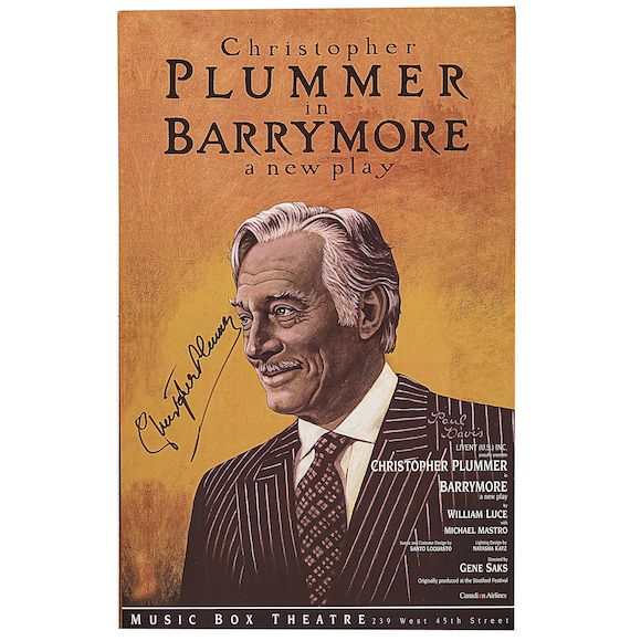 Bonhams : Original Theater Poster Signed by Christopher Plummer in ...