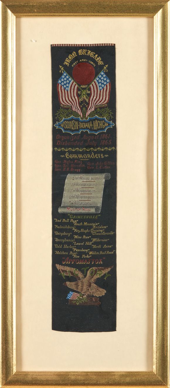 Bonhams Skinner : IRON BRIDGE RIBBON - WISCONSIN, INDIANA, AND MICHIGAN