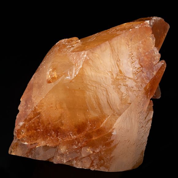 Bonhams : Large Golden Calcite with Double Termination