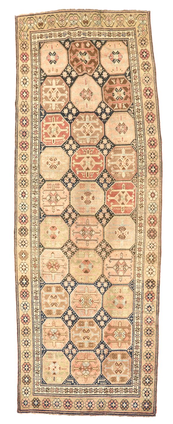 Bonhams : Antique Caucasian Karabagh Long Rug/Runner Caucasus 4 ft. 1 ...