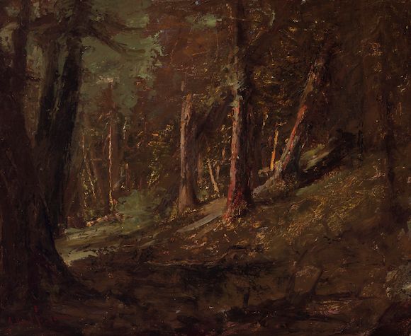 Bonhams : John Bond Francisco (1863-1931) Dark Forest 17 x 21 in ...