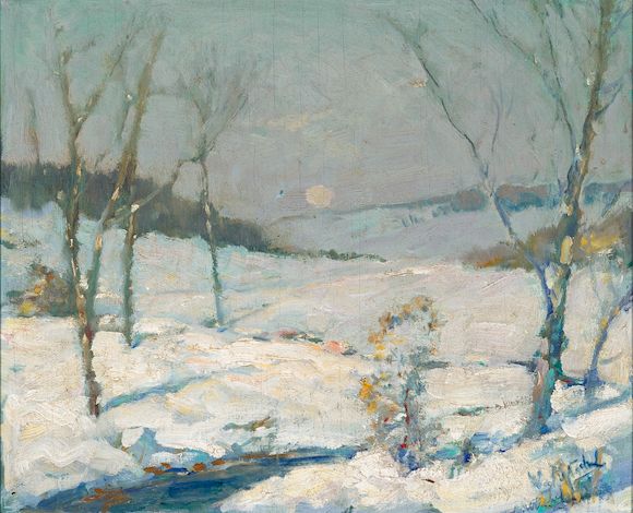 Bonhams : William Ritschel (1864-1949) Moon Glow 9 1/4 x 11 in. framed ...