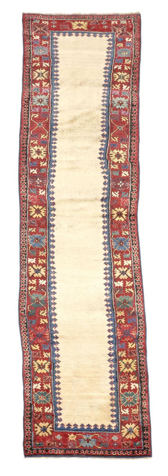 Bonhams : Caucasian Moghan Runner Rug Caucasus 3 ft. 1 in. x 12 ft. 7 in.