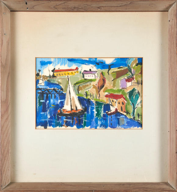 Bonhams Skinner Boston School 20th Century Sailboats And Houses