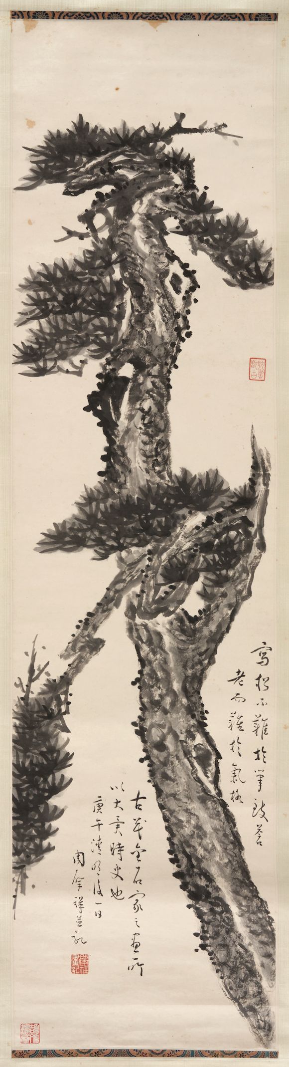 Bonhams Skinner : ZHOU ZHAOXIANG (1880-1954) INK PINE, 1930