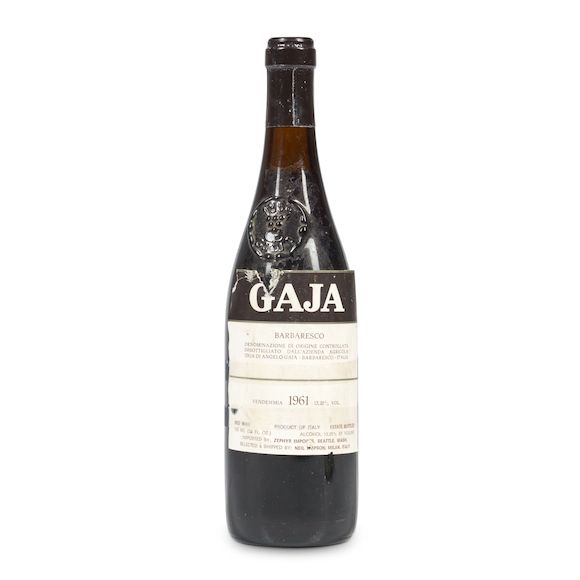 Bonhams Skinner : Gaja Barbaresco 1961 (1 bottle)