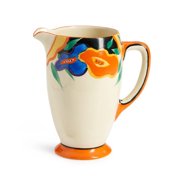 Bonhams Skinner : Clarice Cliff (1899-1972) "Garland" Pattern Pitcher ...