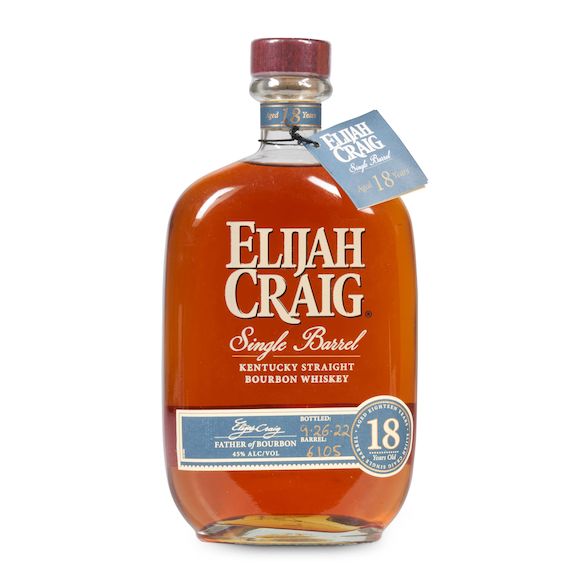 Bonhams Skinner : Elijah Craig 18 Years Old (1 bottle, 750ml)