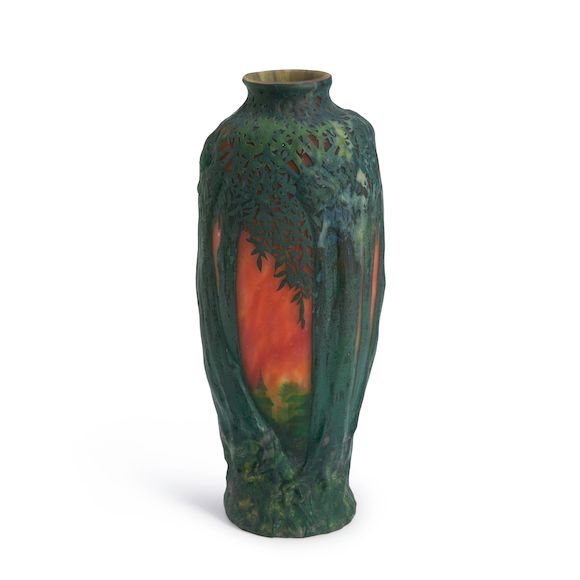 Bonhams Skinner : Daum Nancy Cameo Glass Vase, France, early 20th ...