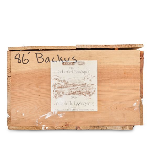 Bonhams Skinner : Joseph Phelps Cabernet Sauvignon Backus 1986 (12 bottles)