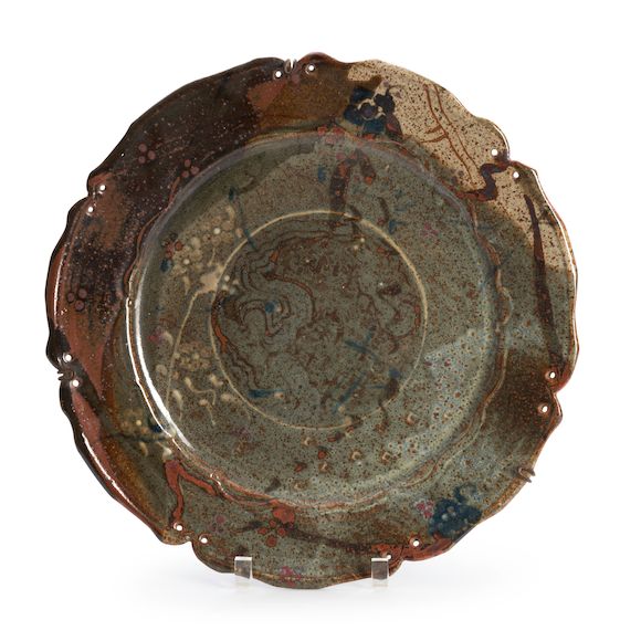 Bonhams Skinner : John Glick (1938-2017) Studio Pottery Charger ...