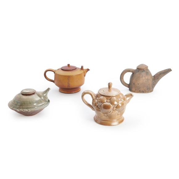 Bonhams Skinner : Four Studio Pottery Teapots by Peter Sabin, Mary ...