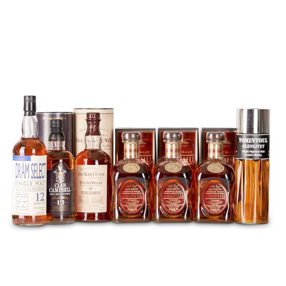 Bonhams Skinner : Mixed Scotch (2 700ml bottles, 5 750ml bottles)