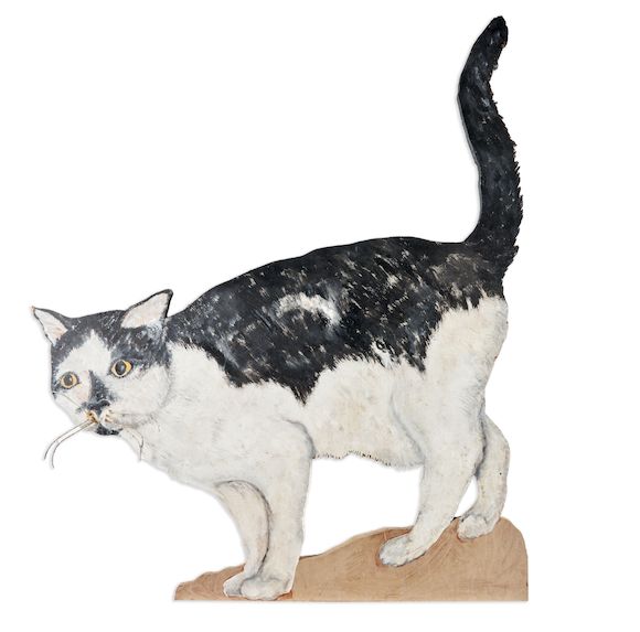 Bonhams Skinner : Painted Cut-out Figure of a Cat, Sue Connell ...
