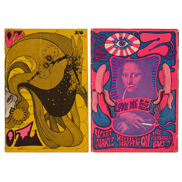 Bonhams : Pair of London Oz Magazines.
