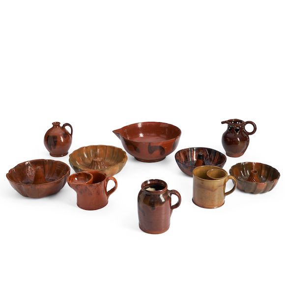 Bonhams Skinner : Ten Glazed Redware Items, America and Europe, 19th ...