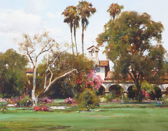 Bonhams : Cyrus Afsary (born 1941) Sunday Afternoon 16 x 20 in. framed ...