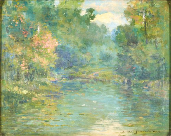 Bonhams Skinner : ALFRED JANSSON (Swedish/American, 1863-1931) River ...