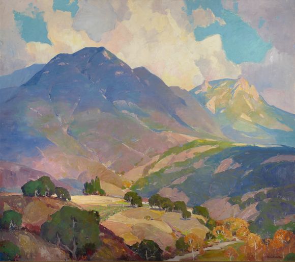 Bonhams : Orrin A. White (1883-1969) Our Mountain Home 60 1/4 x 68 in ...