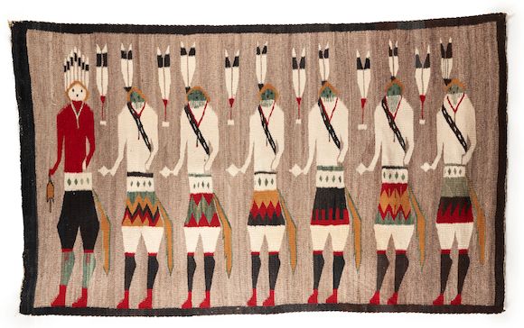 Bonhams Skinner : A Diné (Navajo) Yeibichai dancers and Talking God ...