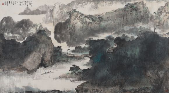 Bonhams : YANG SHANSHEN (1913-2004) Landscape, 1985