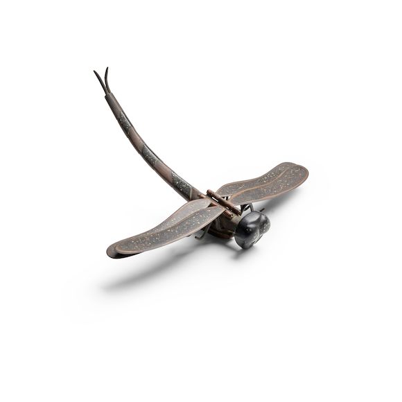 Bonhams : A LACQUERED METAL MAEDATE (FORECREST) IN THE FORM OF A ...