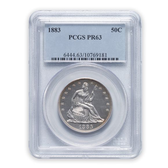 Bonhams Skinner : United States Proof 1883 Seated Liberty Half Dollar.