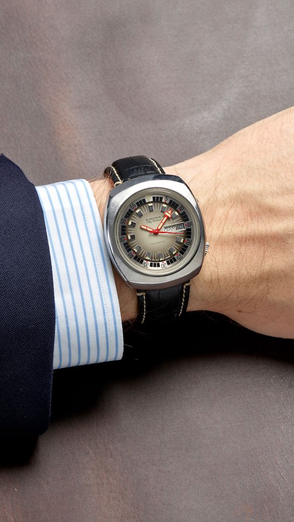 Bonhams : BLANCPAIN. AN INTERESTING STAINLESS STEEL AUTOMATIC CALENDAR ...