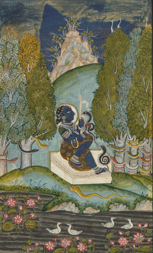 Bonhams : AN ILLUSTRATION FROM A RAGAMALA SERIES: ASAVARI RAGINI SCHOOL ...