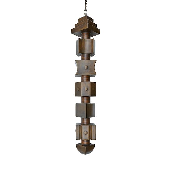 Bonhams : ROD KAGAN (1940-2010) Hanging Column1992patinated bronze ...