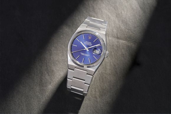 Bonhams : ROLEX. A STAINLESS STEEL QUARTZ CALENDAR BRACELET WATCH ...
