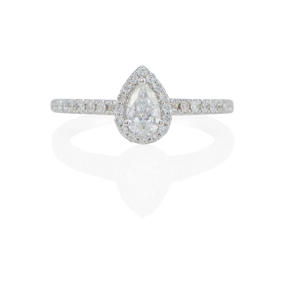 Bonhams : ENCHANTED DISNEY: A 14K WHITE GOLD AND DIAMOND 'MERIDA' RING