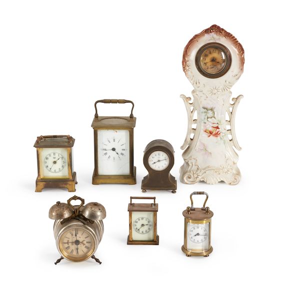 Bonhams Skinner : SEVEN SMALL TABLE CLOCKS