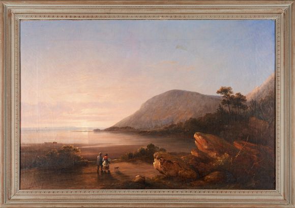 Bonhams Skinner : GEORGE ROBERT BONFIELD (AMERICAN, 1802-1898) SHORE AT ...