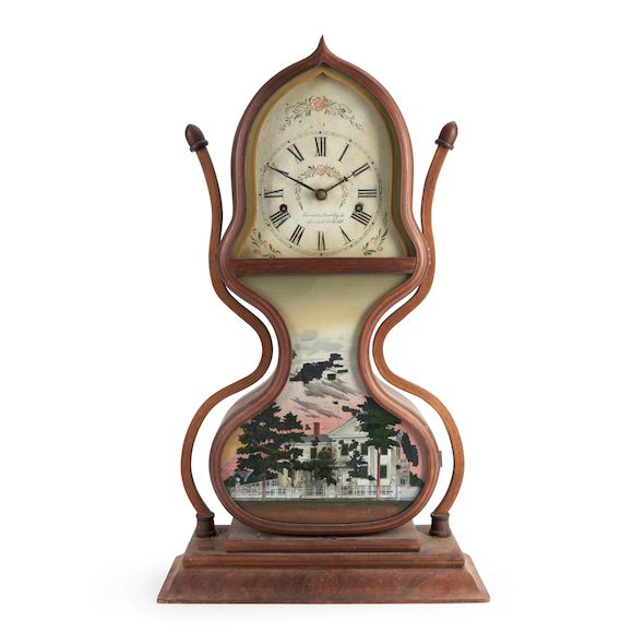 Bonhams Skinner : ACORN SHELF CLOCK BY FORESTVILLE MANUFACTURING COMPANY