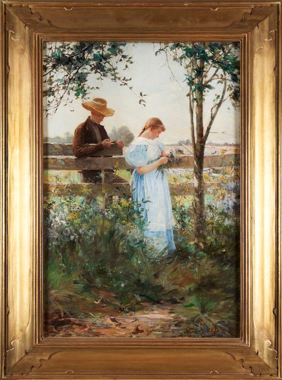 Bonhams Skinner : DAVID BIRDSEY WALKLEY (American, 1849-1934) Visit at ...