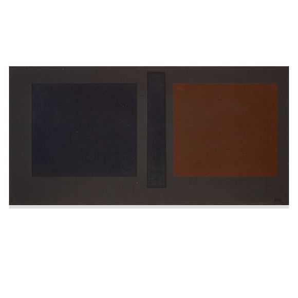 Bonhams : KARL STANLEY BENJAMIN (1925-2012) Squares – Umber and Black ...