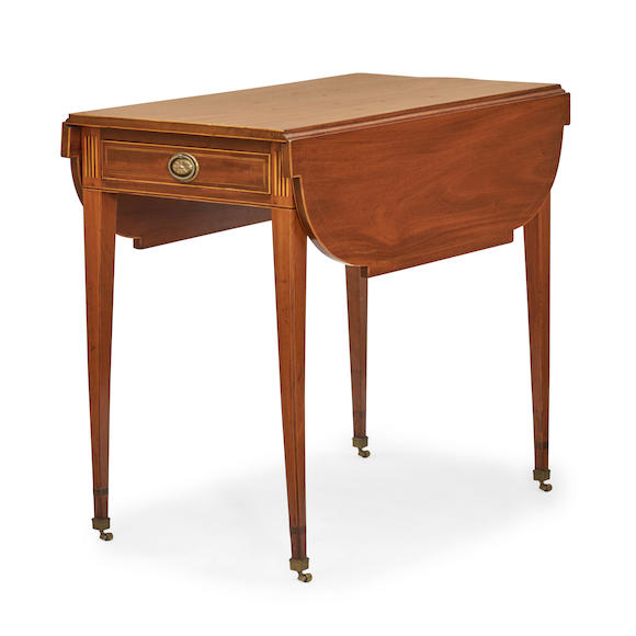 Bonhams Skinner Federal Inlaid Mahogany Pembroke Table New York C