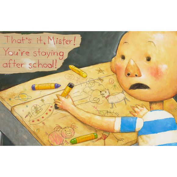 Bonhams : A DAVID SHANNON ILLUSTRATION FROM DAVID GOES TO SCHOOL: "THAT ...