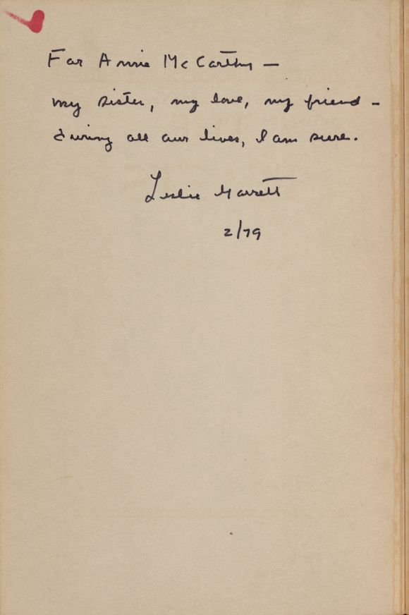 Bonhams : AN UNDERGROUND CLASSIC INSCRIBED TO ANNIE DELISLE. GARRETT ...