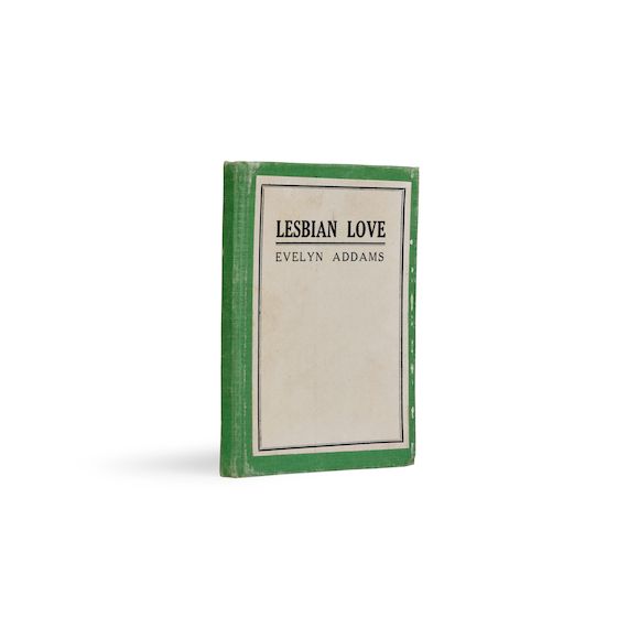 Bonhams : ONLY KNOWN COPY OF THE ONLY BOOK BY THE REMARKABLE EVE ADAMS ...