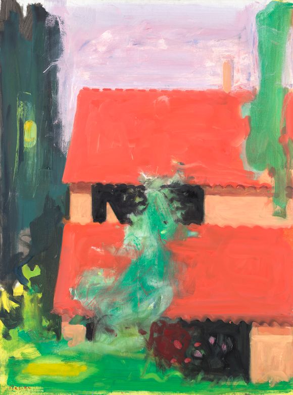 Bonhams : Paul Resika (born 1928) Violet Sky, Seillans 51 x 38 in. (129 ...