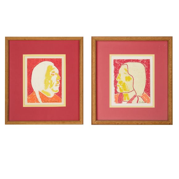 Bonhams : Two Aaron Freeland drawings
